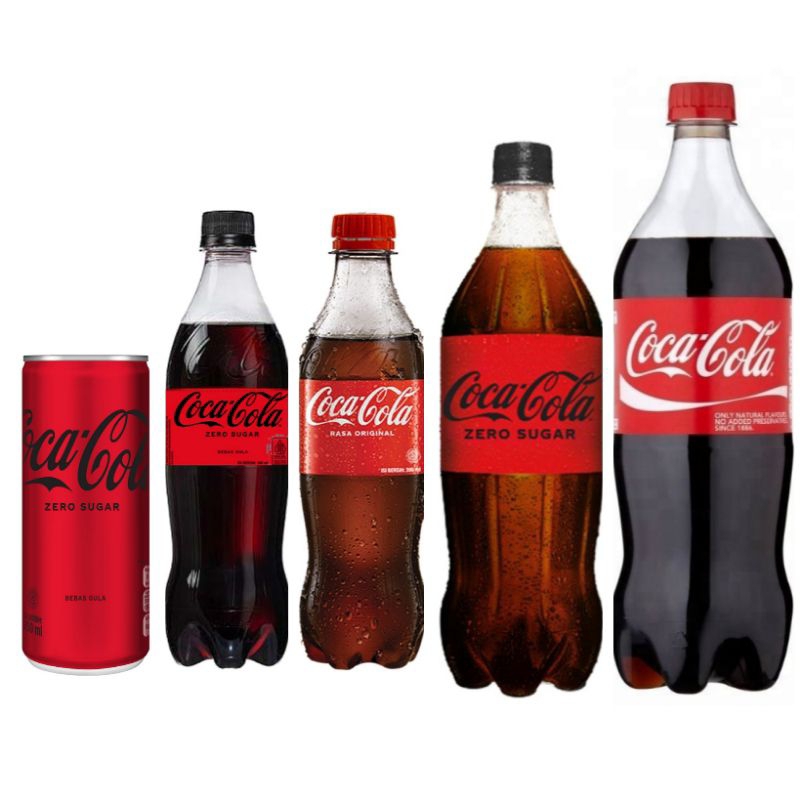 Jual (instant saja) Coca-Cola original zero minuman bersoda besar kecil ...
