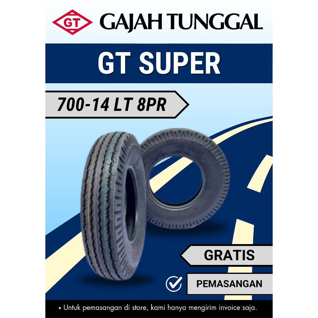 Jual Ban mobil /Ban Pickup GT Super 7.00-14 8pr LT Super, Gajah Tunggal ...