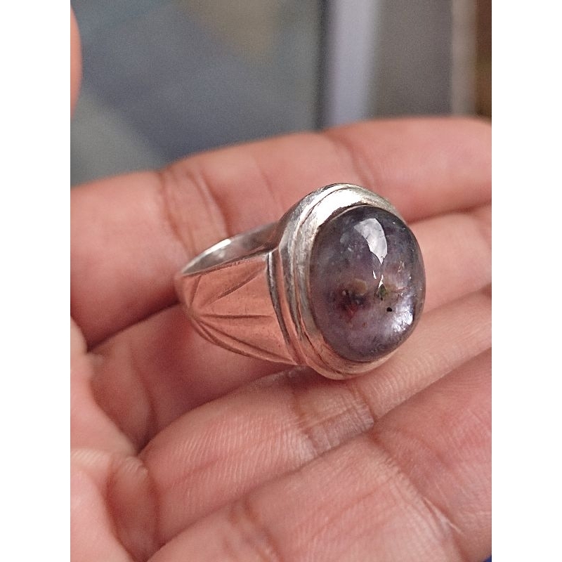 Jual Batu Ruby Daging Natural Ring Perak Murni Tebal ( cek deskripsi ...