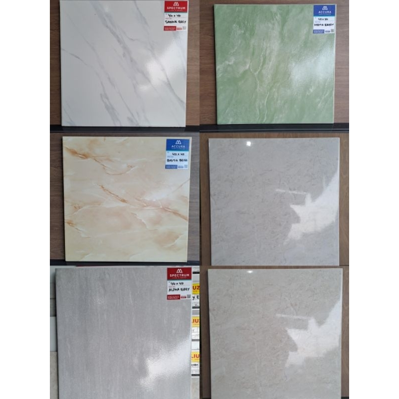 Jual KERAMIK LANTAI 40X40 MULIA SERIES GLOSSY | Shopee Indonesia