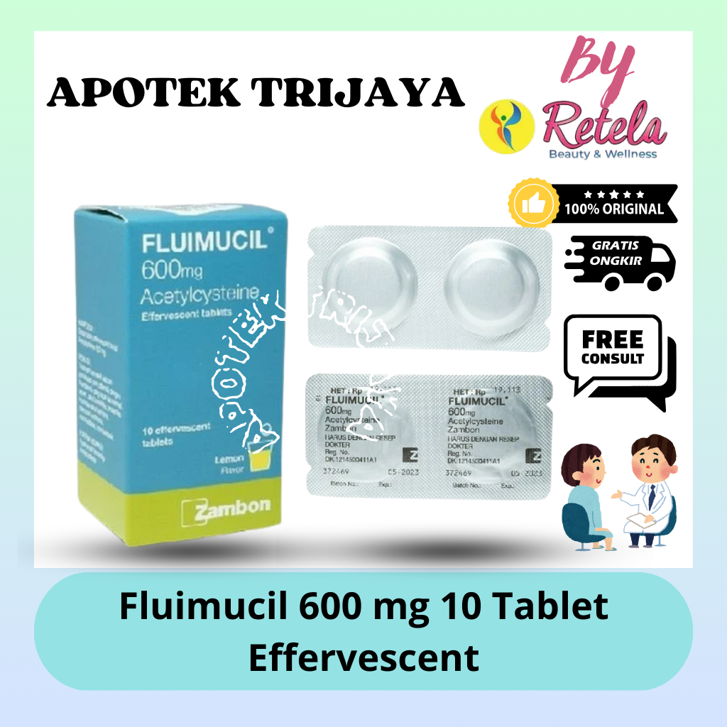 Jual Fluimucil 600 mg 10 Tablet Effervescent | Shopee Indonesia