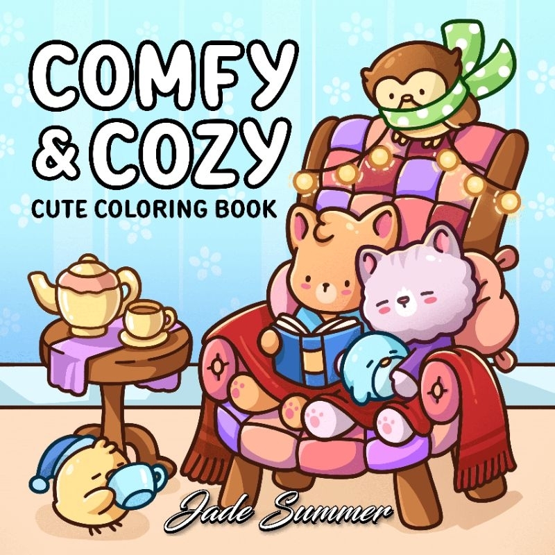 Jual 40hal BUKU MEWARNAI REMAJA COMFY COZY BUKU MEWARNAI ANAK COLORING ...