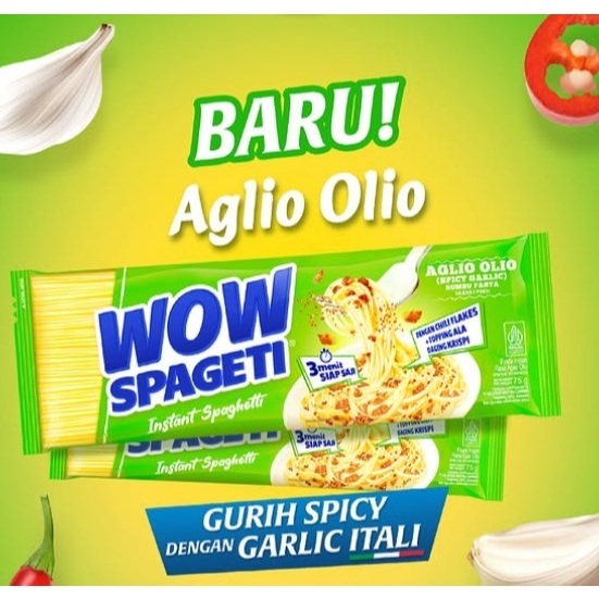 Jual Mayora WOW Spaghetti Instant Rasa Aglio Olio Spicy Garlic 75gr ...
