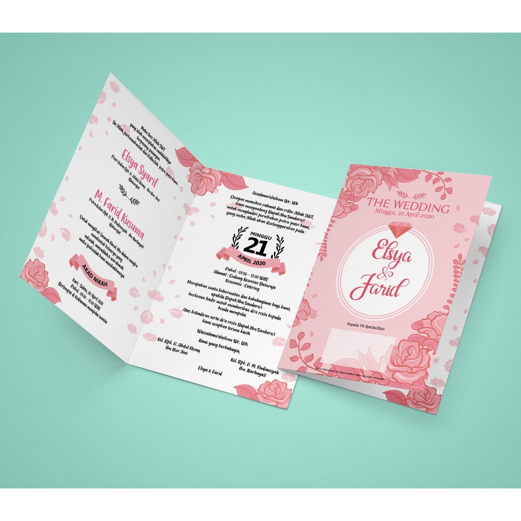 Jual Undangan Custom / Undangan pernikahan / Undangan Nikah / Undangan ...