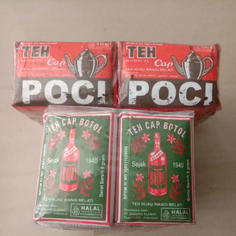 Jual POCI Teh Daun, Teh Cap botol / 1 pack isi 10 pcs | Shopee Indonesia