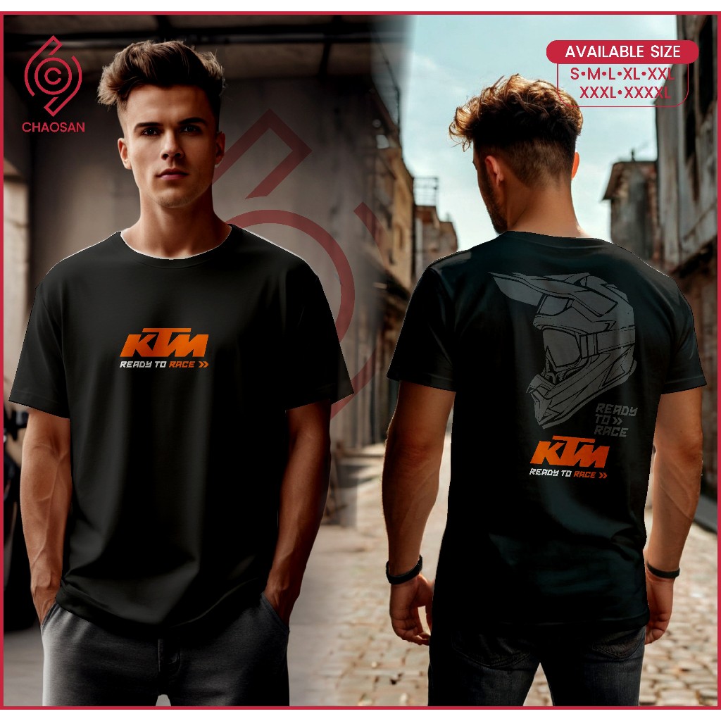 Jual Tshirt Kaos KTM v4 Ready To Race Mx Motocross Racing Premum ...