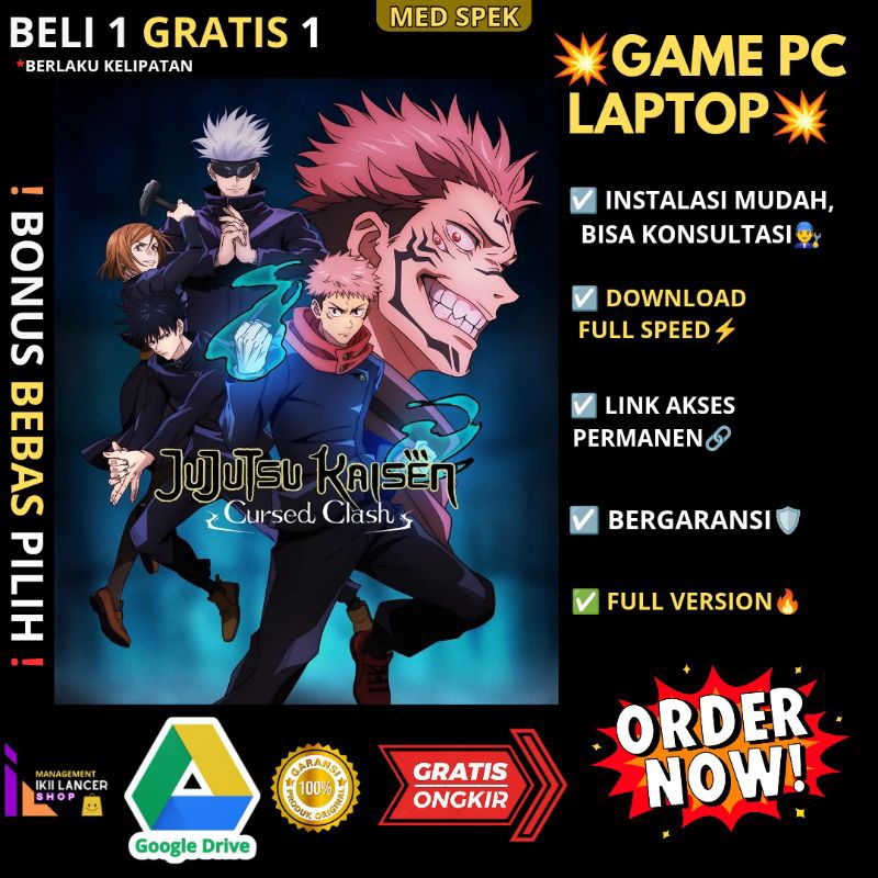 Jual Jujutsu Kaisen Cursed Clash - PC LAPTOP GAMES - ORIGINAL WINDOWS | Shopee Indonesia
