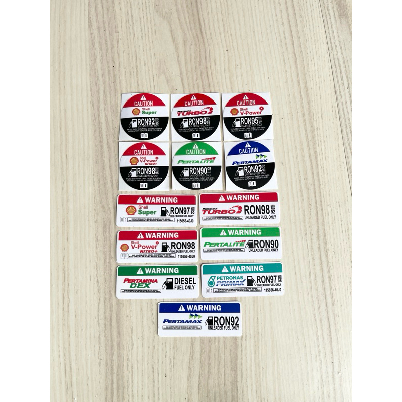 Jual STIKER WARNING TANKI TUTUP BENSIN MOTOR MOBIL PERTMAX PERTALITE ...