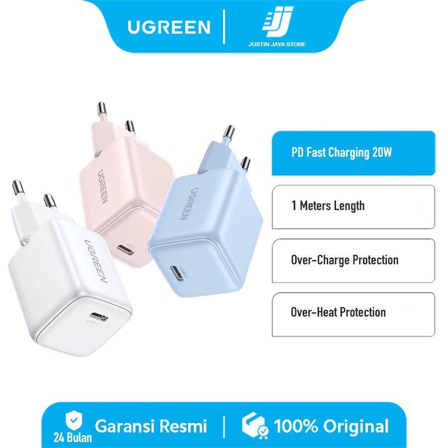 Jual UGREEN Charger iPhone MFi PD Type-C to Lightning Fast Charging 20W Garansi Resmi Ugreen ...