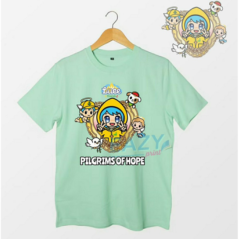 Jual TSHIRT KAOS LUCE PEACE SIGN BAJU MASKOT YUBILEUM YUBELIUM VATIKAN ...