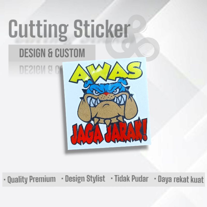 Jual Sticker Awas jaga jarak! | Shopee Indonesia