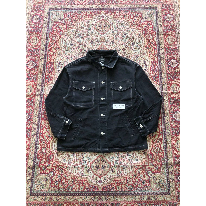 Jual Vastic oversized work denim jacket F108 | Shopee Indonesia