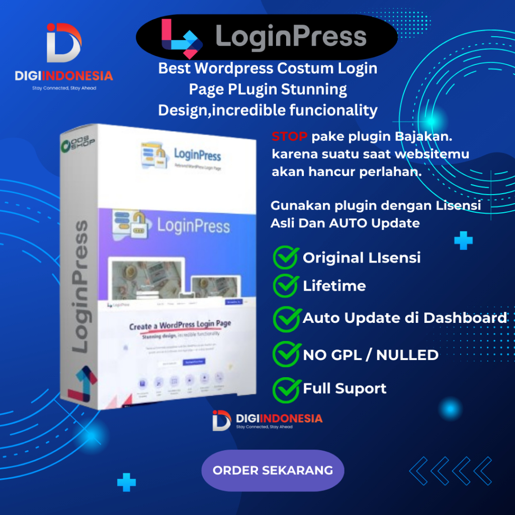 Jual LOGINPRESS PRO 100% Original License LifeTime Automatic Update + Full personal support ...