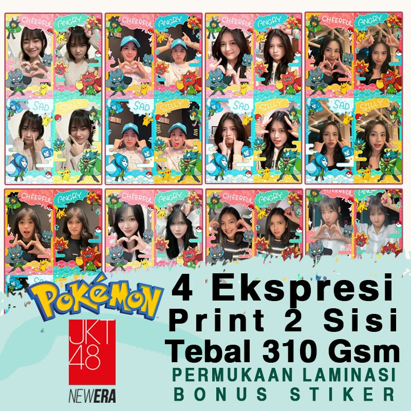Jual JKT48 x Pokemon Ogerpon Face Challenge Ekspresi Wajah Ada Tanda ...