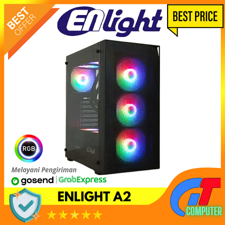 Jual Casing ENLIGHT A2 - ATX Gaming Case Mesh + Tempred Glass | Shopee ...