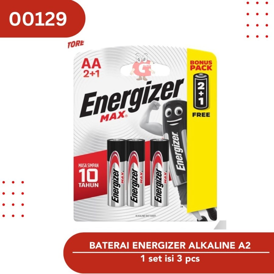 Jual Baterai Energizer MAX AA / A2 2+1 Pack Isi 3 LR6 1.5V Battery ...