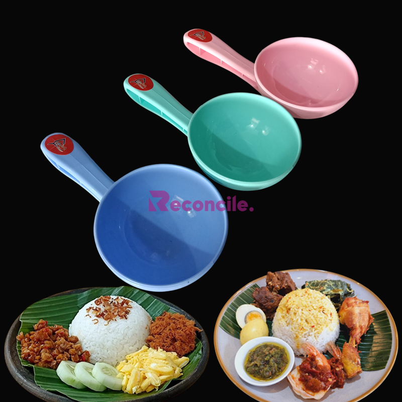 Jual AM12 1PCS Cetakan nasi Padang Bulat setengah Lingkaran Plastik ...