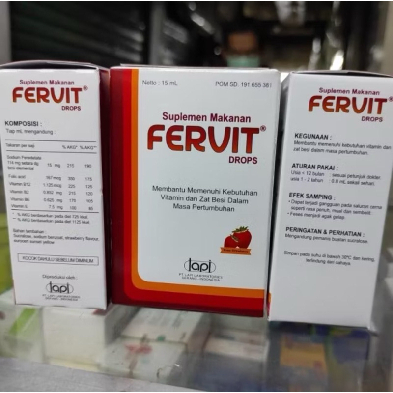Jual FERVIT DROP 15 ML - Memenuhi Kebutuhan Zat Besi Bayi dan Anak ...