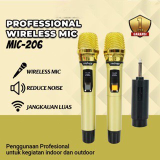Jual Professional ADVANCED Double Digital Wireless Mic Microphone ...