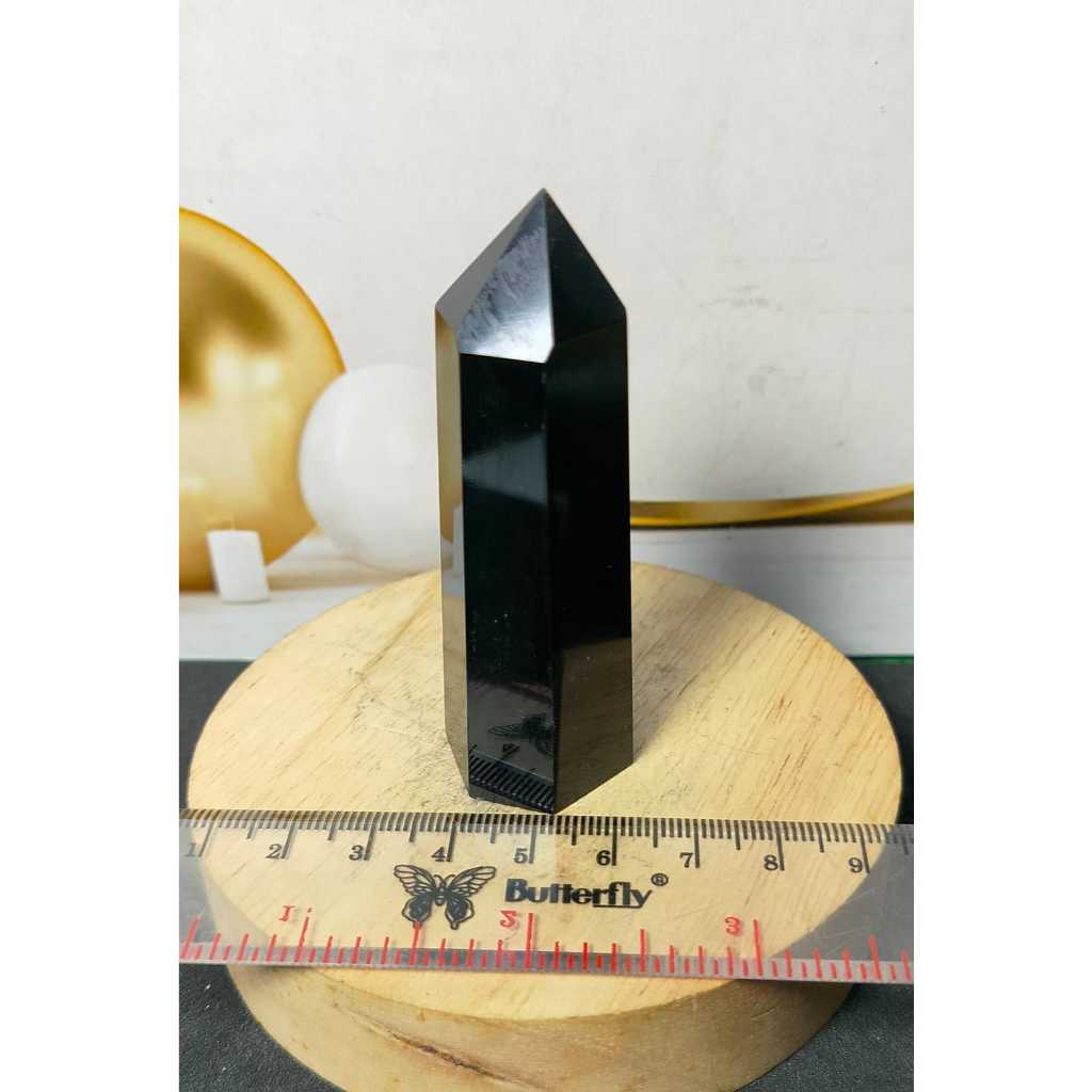 Jual Natural Pointer / Tower Black Obsidian (5) | Shopee Indonesia