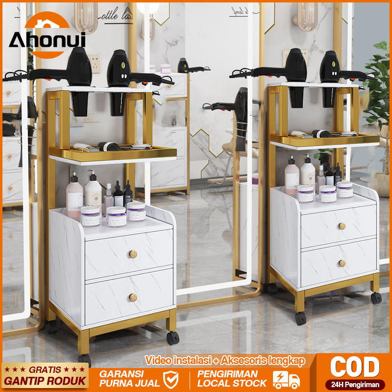 Jual 【COD&Garansi】Meja Barber Rak Susun Barbershop Meja barber Storage ...