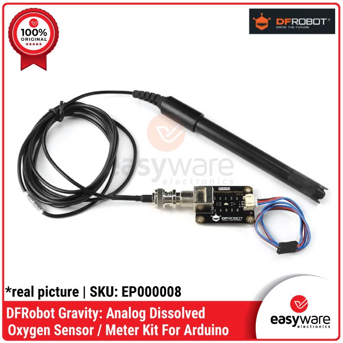 Jual Dfrobot Analog Dissolved Oxygen Sensor Meter Kit For Arduino Shopee Indonesia