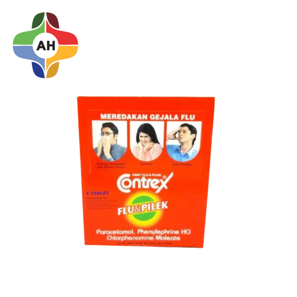 Jual Contrex isi 4 Tablet Obat Flu dan Pilek / apotek hutama | Shopee ...