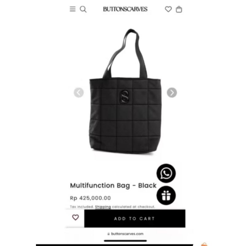 Jual BS multifunction Bag- Black | Shopee Indonesia