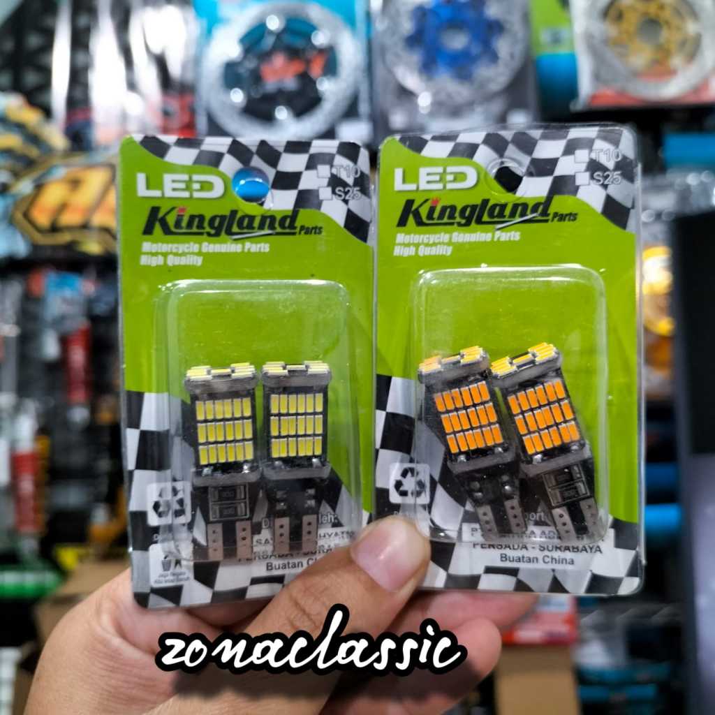 Jual LAMPU T10 T15 Dajjal 45 LED Sein T10 Motor Mobil Mundur Lampu Senja Lampu RITING T10 Super ...