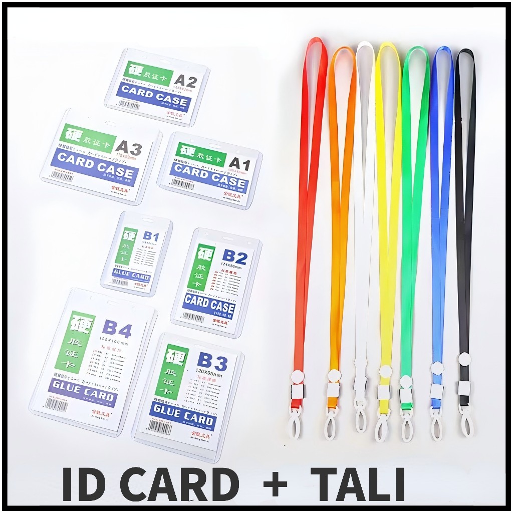 Jual ID Card CASE +tali / Papan Name Tag / Mika / id card tebal ...