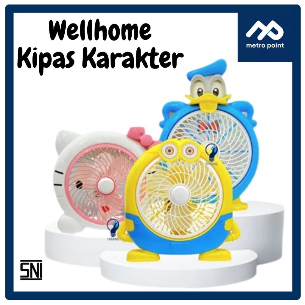 Jual Kipas Angin Karakter 10INCH / Kipas Meja Listrik Table Fan - MP ...