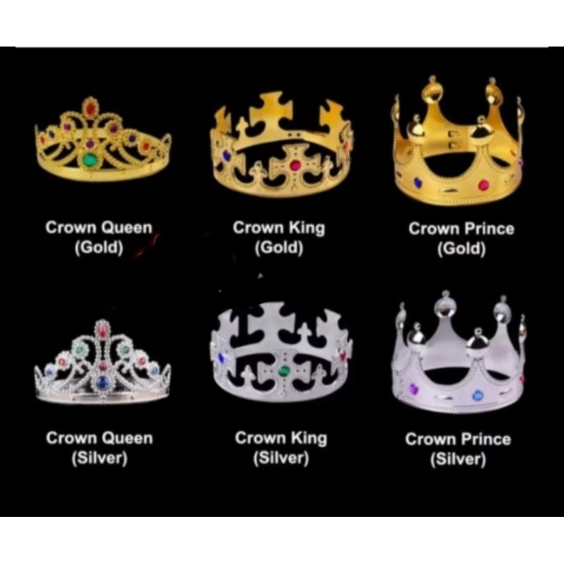 Jual Mahkota Ratu Dan Raja/Crown King/Crown Queen/Crown Prince | Shopee ...