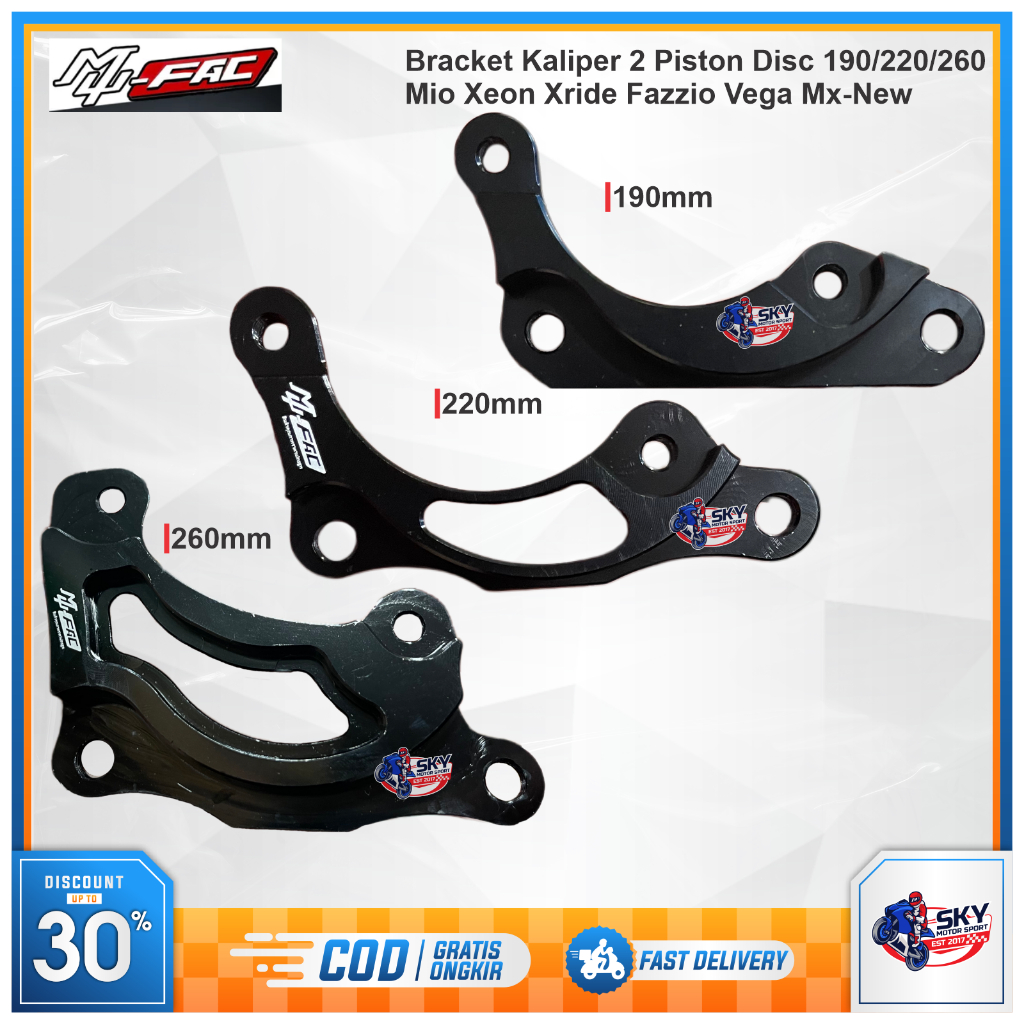 Jual Bracket Kaliper Depan 2 Piston Mio Soul Smile J Z M3 Xeon Jupiter Vega Mx New Xride Disc ...