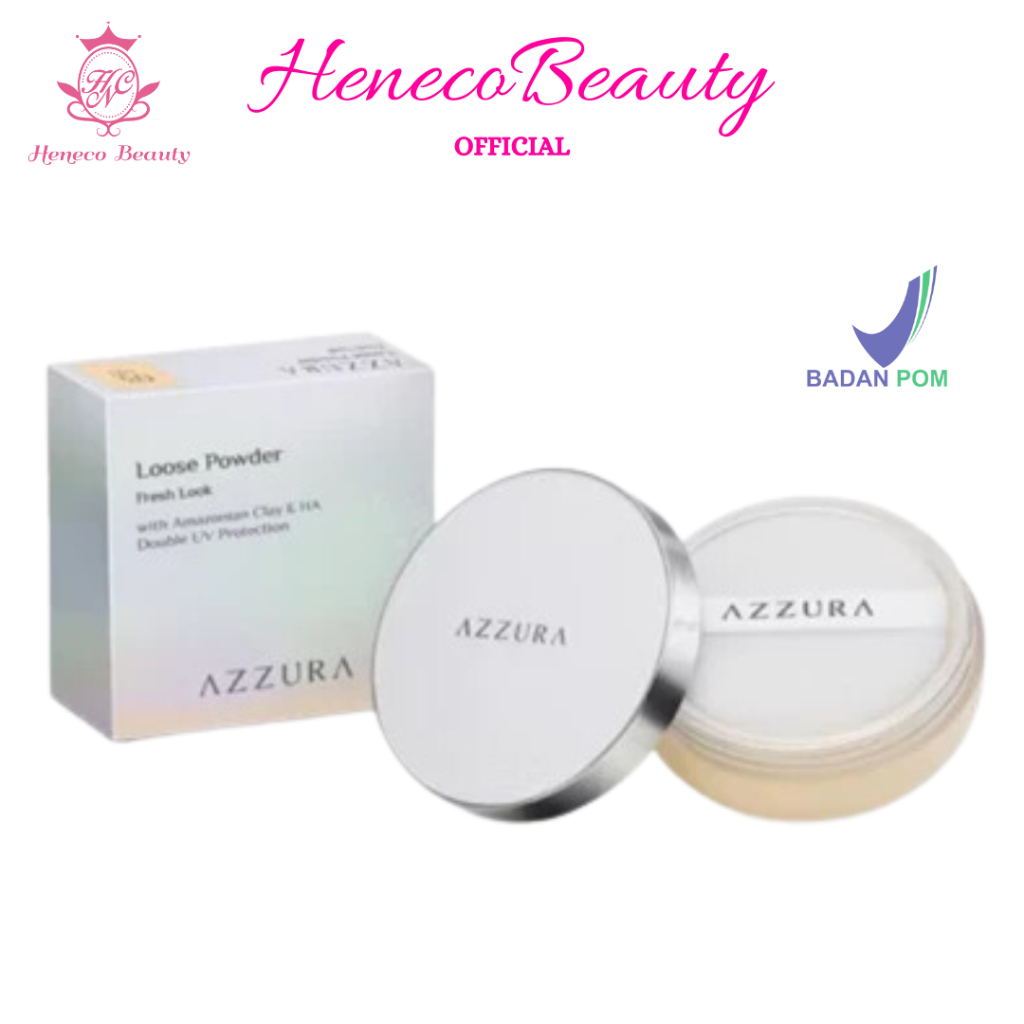 Jual AZZURA Loose Powder 30gr / Light Beige Natural Ivory / Bedak Tabur ...