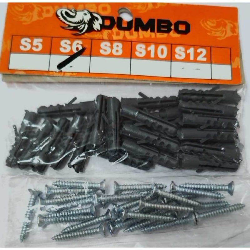 Jual Skrup spiser Tanam Tembok Sekrup Ambalan S5 S6 S8 | Shopee Indonesia