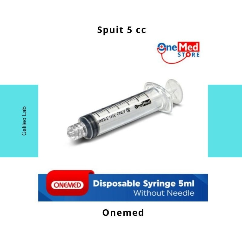 Jual spuit 5cc/Disposable Syringe ukuran : 5mlSyringe Onemed/pcs ...