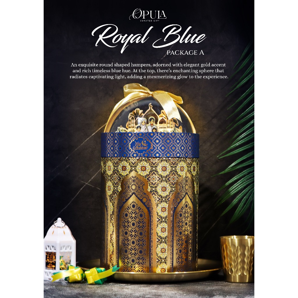 Jual HAMPERS LEBARAN MEWAH OPULA ROYAL BLUE A PARCEL IDUL FITRI KUE ...