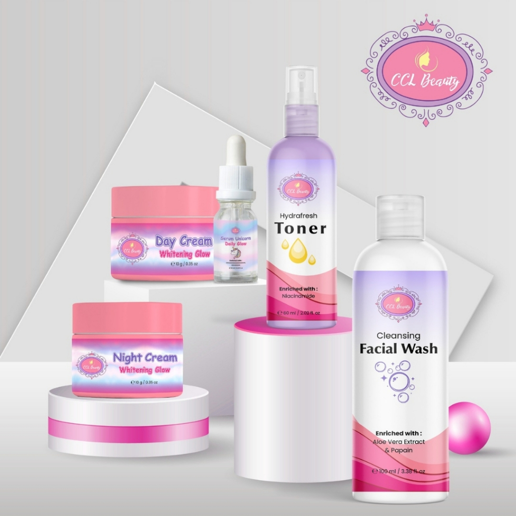 Jual PAKET WHITENING GLOW by CCL BEAUTY [FREE POUCH] | Shopee Indonesia