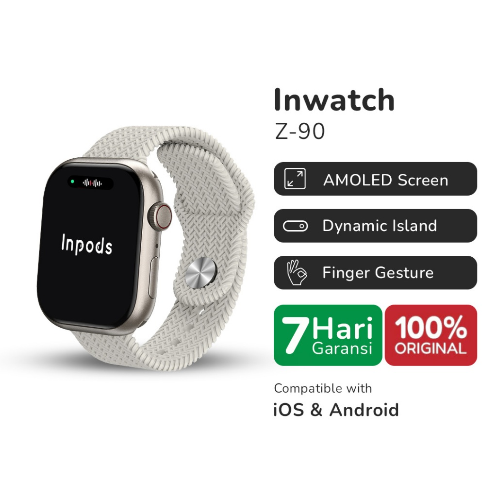 Jual InWatch Z90 Smartwatch - AMOLED 2.1", Bluetooth Call, Sport ...
