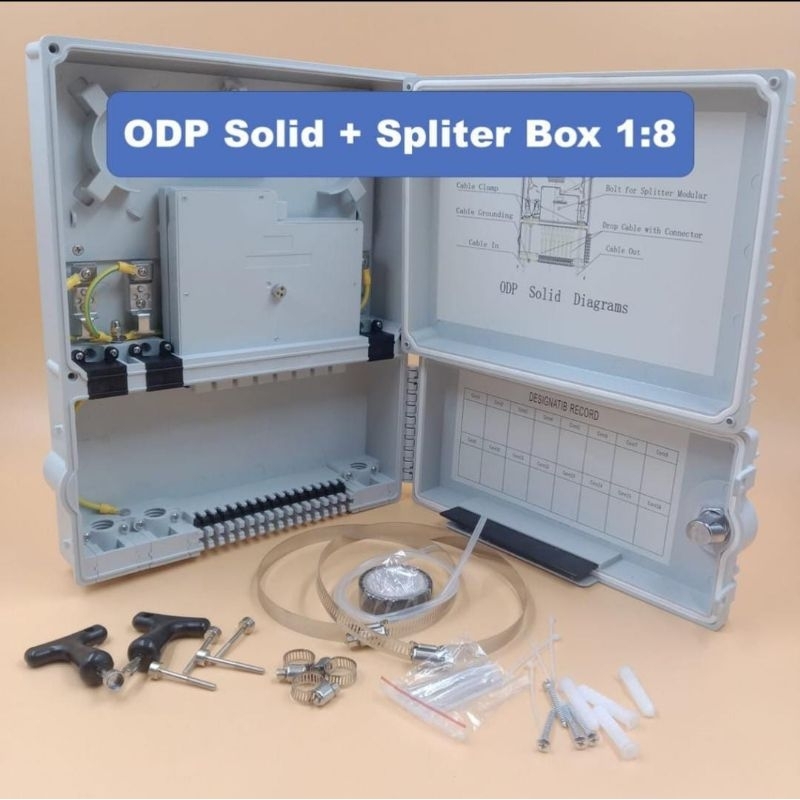 Jual odp solid 8core lengkap Splitter box 1-8 | Shopee Indonesia