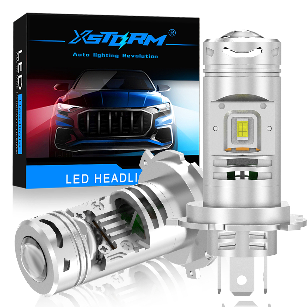 Jual XSTORM 2pcs H4 Led Bulbs 80w Mini Lens Car Headlight High Low Beam Projector Len Wireless ...