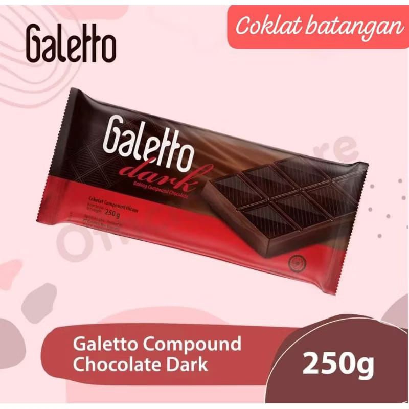 Jual GALETTO DARK coklat batang 250g | Shopee Indonesia