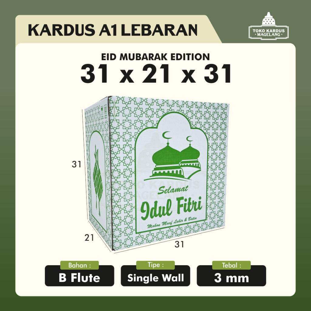 Jual Kardus Dus - Box Sembako Parcel Lebaran Motif Idul Fitri - Batik ...