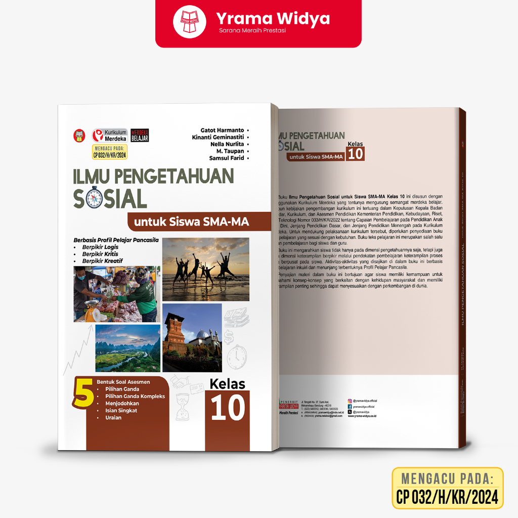 Jual Yrama Widya - Buku Ilmu Pengetahuan Sosial IPS SMA/MA Kelas 10 CP032 (Buku Paket Kurikulum ...