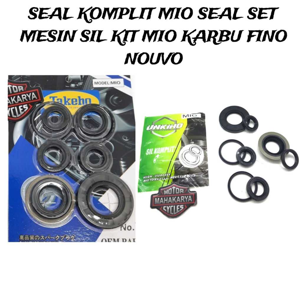 Jual SEAL KOMPLIT MIO SEAL SET MESIN SIL KIT MIO KARBU FINO NOUVO | Shopee Indonesia
