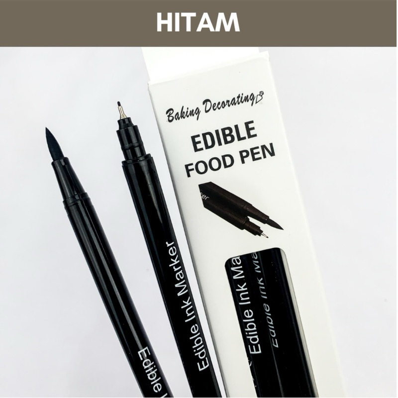 Jual Edible Pen Food Grade Black / Edible Pen Food Grade White / Edible ...