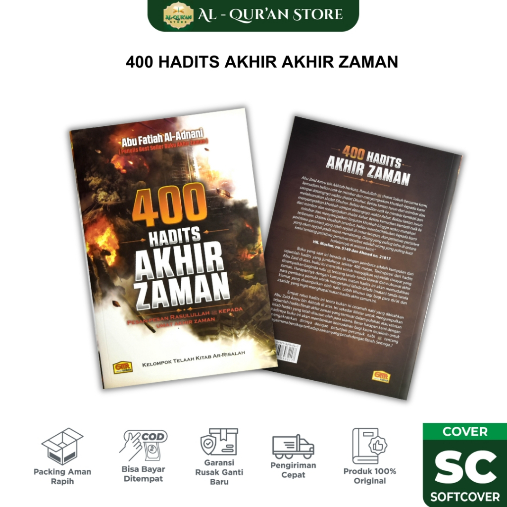 Jual Buku Akhir Zaman, Buku 400 Hadits Akhir Zaman Granada Mediatama Abu Fatiah Al Adnani ...