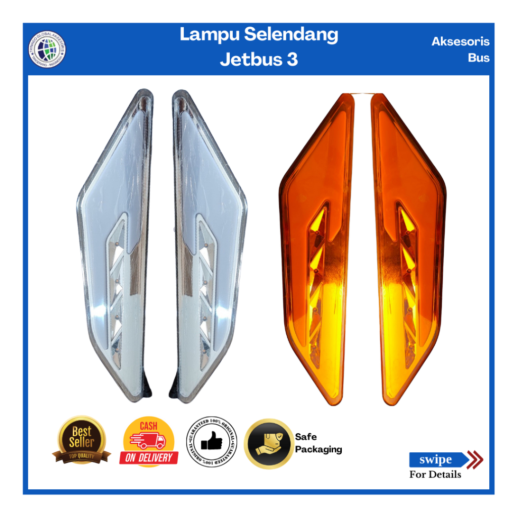 Jual Lampu Selendang JB3/Lampu samping atas jetbus 3/Lampu Selendang ...