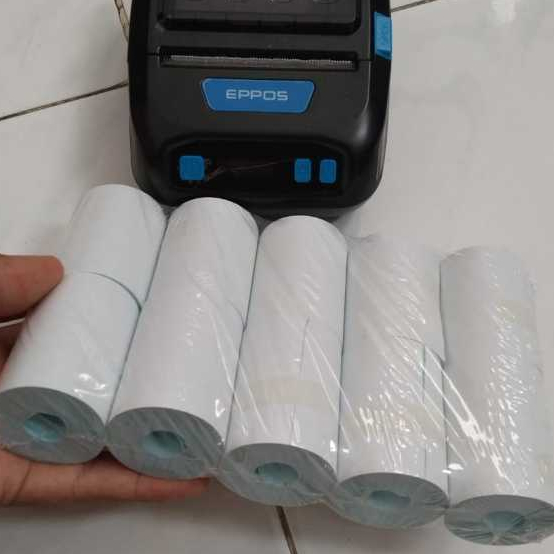 Jual Label Sticker Thermal struk resi printer 58mm 80mm | Shopee Indonesia