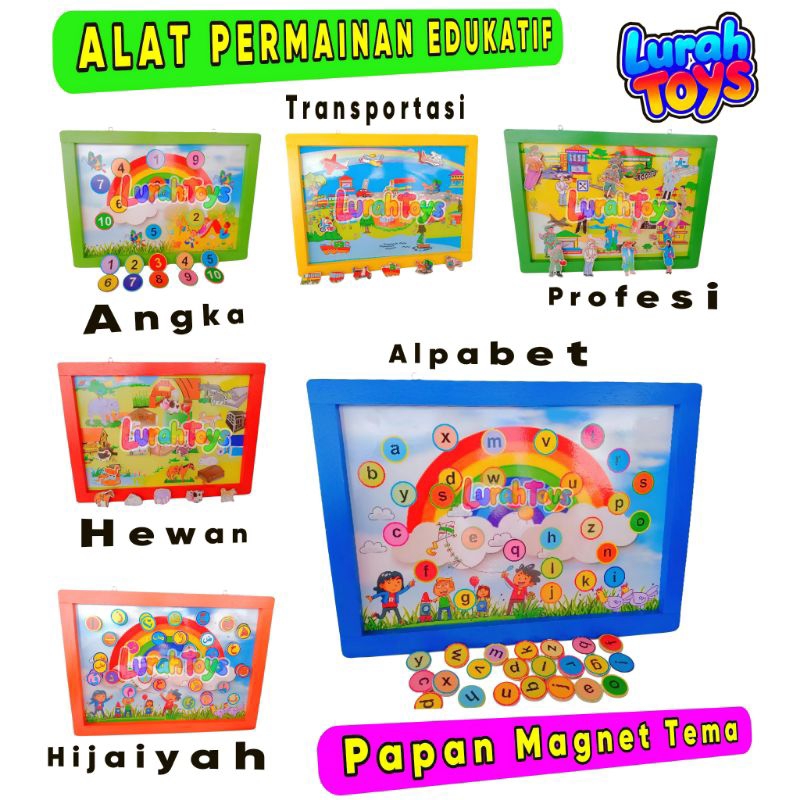 Jual MAINAN EDUKASI ALAT PERMAINAN EDUKATIF PAPAN MAGNET TEMA PAPAN ...